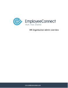 HR Organisation Admin Manual - EmployeeConnect Knowledge Base